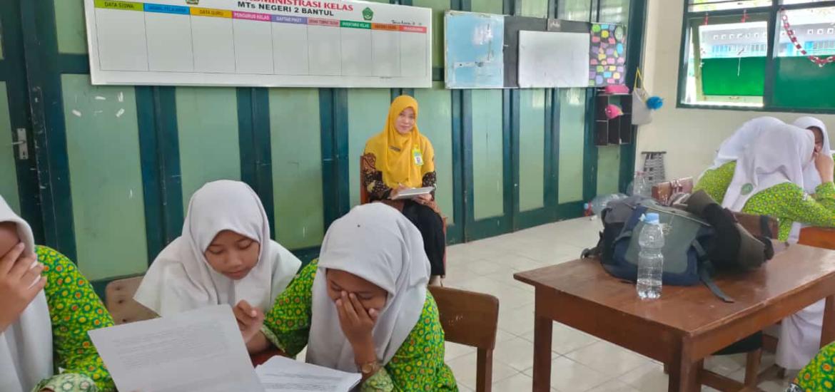 Kepala MTsN 2 Bantul Lakukan Supervisi Proses Pembelajaran pada Waka ...