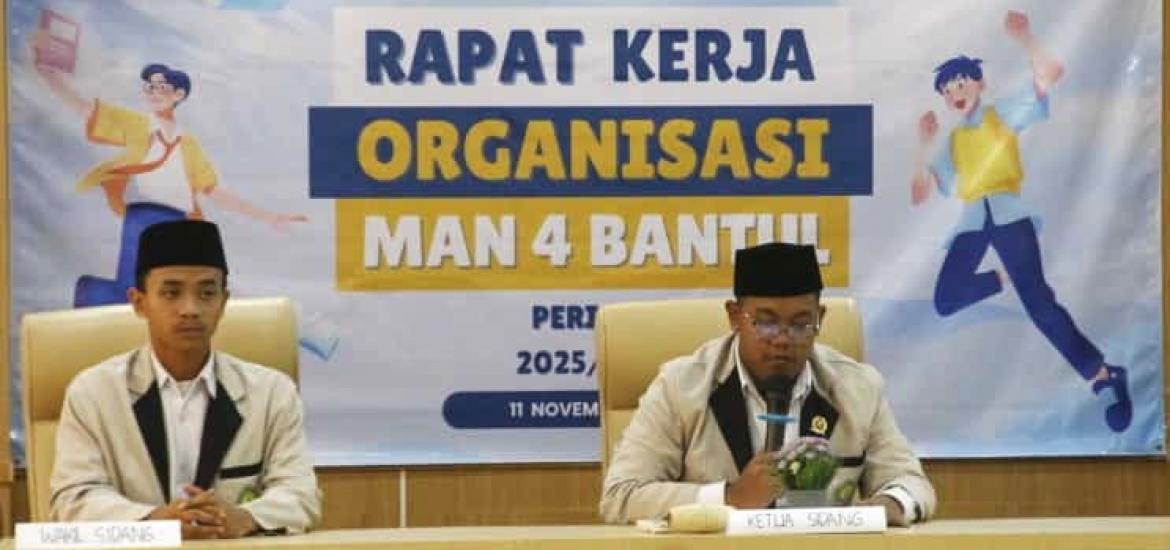 Perkuat Sinergi Organisasi Siswa, MAN 4 Bantul Gelar Raker 2025 untuk ...